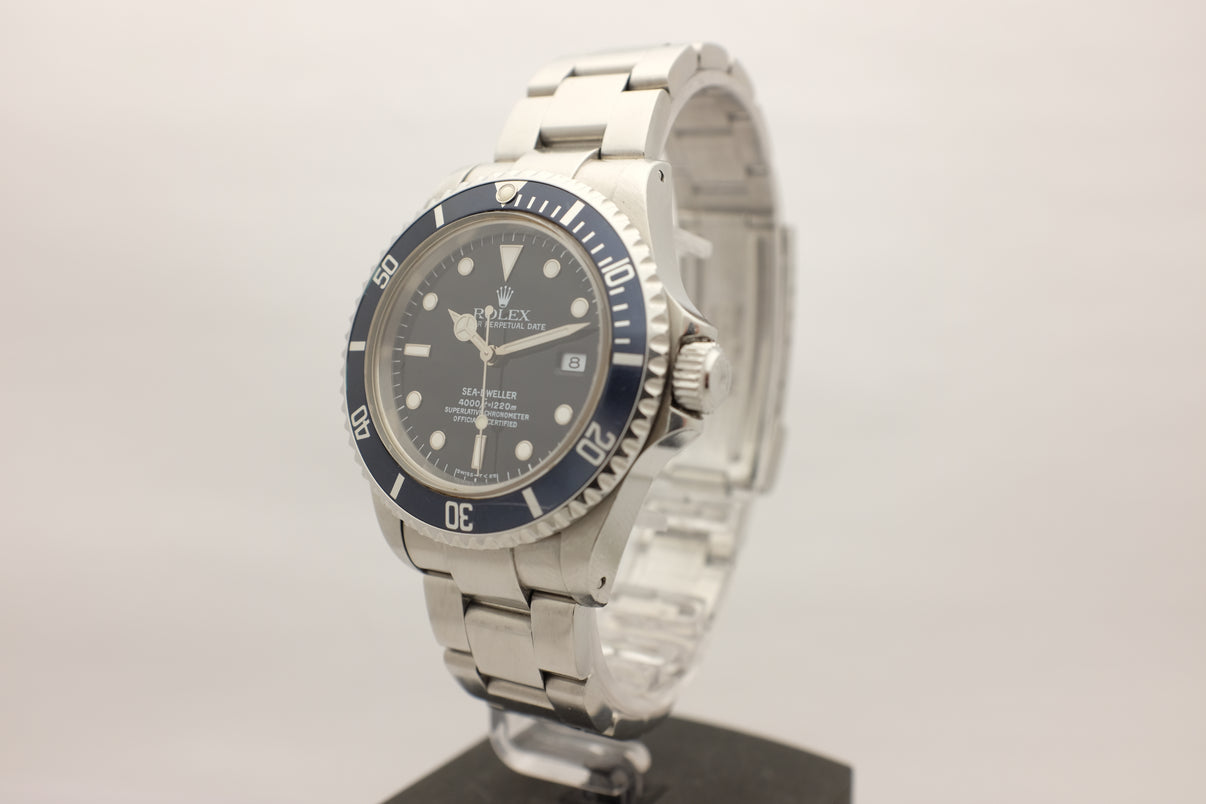 Rolex Seadweller Steel U Series Box Papers 1998 – Timeless Watches
